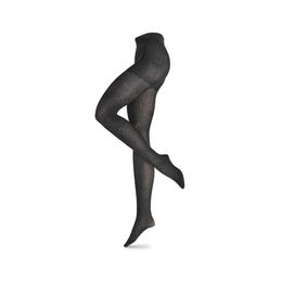 Tchibo - Strickstrumpfhose mit Struktur - Damen - Gr. S - anthrazit
