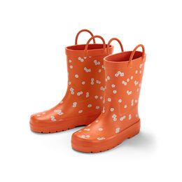 Tchibo - Gummistiefel - Kinder - Gr. 26-27 - wei&szlig;/gebl&uuml;mt