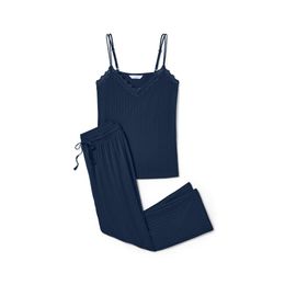 Tchibo - Pyjama - Damen - Gr. L - dunkelblau