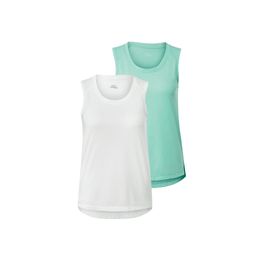 Tchibo - 2 Sporttops - Damen - Gr. L - wei&szlig;