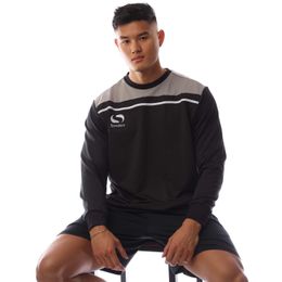 Sondico - "Precision" Sweatshirt f&uuml;r Herren, Lang&auml;rmlig (Schwarz/Holzkohle)