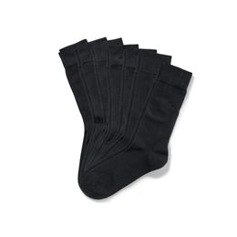 Tchibo - 7 Paar Socken - Herren - Gr. 41-43 - schwarz