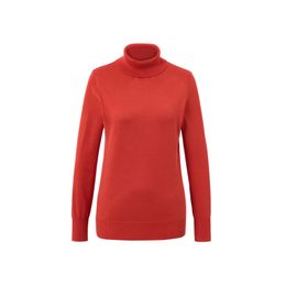 Tchibo - Feinstrick-Rollkragenpullover - Damen - Gr. XXL - rostrot