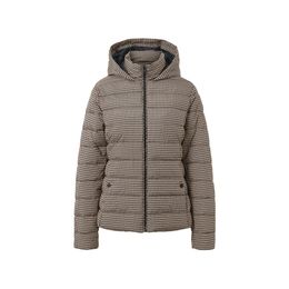 Tchibo - Bedruckte Steppjacke mit Kapuze - Damen - Gr. 44 - schwarz/print