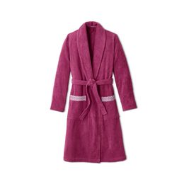 Tchibo - Velours-Bademantel - Damen - Gr. S - dunkelrosa