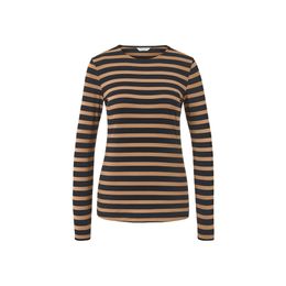 Tchibo - Gestreiftes Langarmshirt - Damen - Gr. L - schwarz/gestreift