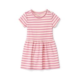 Tchibo - Baby-Jerseykleid - Baby - Gr. 74/80 - wei&szlig;/gestreift