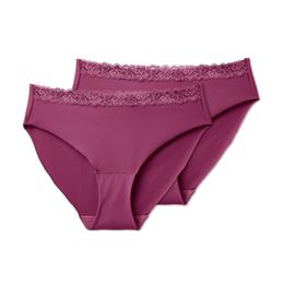 Tchibo - 2 Magic-Cut-Slips - Damen - Gr. L - dunkelrosa