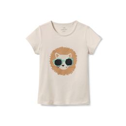 Tchibo - Kinder-T-Shirt mit Wendepailletten - Gr. 98/104 - beige