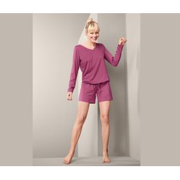 Tchibo - Shorty-Pyjama - Damen - Gr. S - dunkelrosa