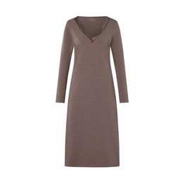 Tchibo - Nachthemd mit Satin - Damen - Gr. S - braun
