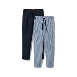 Tchibo - 2 Pyjamahosen - Herren - Gr. XXL - dunkelblau/gestreift
