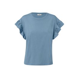 Tchibo - Shirt mit Volant - Damen - Gr. XL - blau