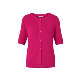Tchibo - Feinstrick-Cardigan mit Leinen - Damen - Gr. XL - pink