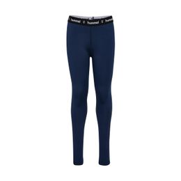 Hummel Hmljr Pulse Mid Waist Tight - M&auml;dchen - Gr. 158 - blau
