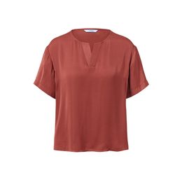 Tchibo - Satin-Tunikabluse - Damen - Gr. 48 - rotbraun