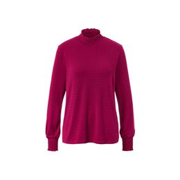 Tchibo - Bedrucktes Blusenshirt mit Stehkragen - Damen - Gr. M - rot/print