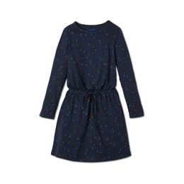 Tchibo - Jerseykleid - M&auml;dchen - Gr. 146/152 - dunkelblau/gepunktet
