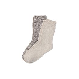 Tchibo - 2 Paar Stricksocken - Damen - Gr. 35-38 - beige