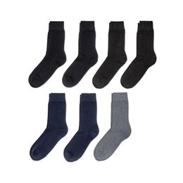 Tchibo - 7 Paar Socken - Herren - Gr. 44-46 - dunkelblau