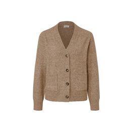 Tchibo - Strickjacke mit Wolle - Damen - Gr. S - braun