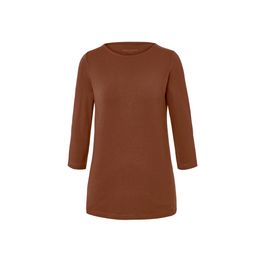 Tchibo - Shirt mit 3/4-Arm - Damen - Gr. XL - cognac