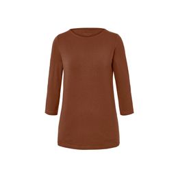 Tchibo - Shirt mit 3/4-Arm - Damen - Gr. XL - cognac