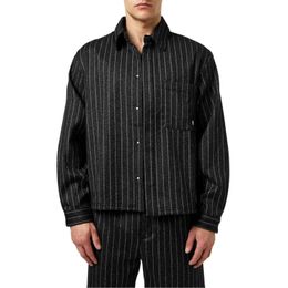 Represent - Hemdjacke f&uuml;r Herren, leger (Schwarz gestreift)