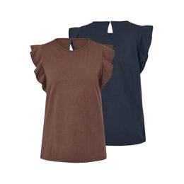 2 EarthColors -Damen-Tops - Damen - Gr. L - blau