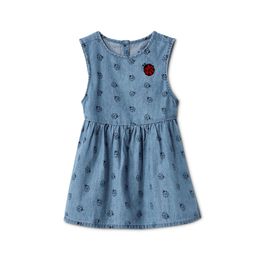 Tchibo - Denimkleid - Baby - Gr. 86/92 - blau/print