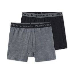 Tchibo - 2 Funktionsslipboxer mit Merinowolle - Herren - Gr. Xxl/8 - dunkelgrau
