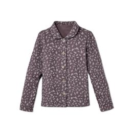 Tchibo - Baumwoll-Steppjacke - M&auml;dchen - Gr. 110/116 - wei&szlig;/print