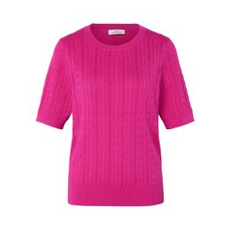 Tchibo - Feinstrickpullover mit Zopfmuster - Damen - Gr. M - pink