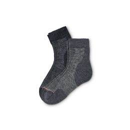 Tchibo - 2 Paar Wandersocken mit Wolle - Unisex - Gr. 35-38 - anthrazit