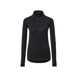 Tchibo - Funktionsshirt mit Wolle - Damen - Gr. M - anthrazit