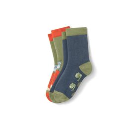 Tchibo - 2 Paar Kinder-Antirutsch-Socken - Kinder - Gr. 31-34 - dunkelblau/jacquard