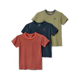 Tchibo - 3 Kleinkinder-T-Shirts - Kinder - Gr. 98/104 - dunkelblau