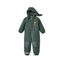 Tchibo - Kinder-Softshell-Einteiler - Kinder - Gr. 110/116 - dunkelgr&uuml;n/print