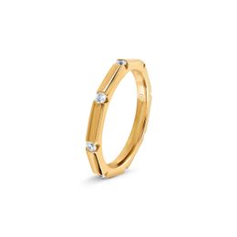 Tchibo - 925 Silber Ring &raquo;Octagon&laquo; - Damen - Gr. 18 - wei&szlig;