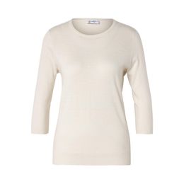 Tchibo - Feinstrickpullover mit Seide - Damen - Gr. S - creme