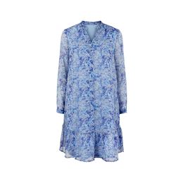Tchibo - Kleid mit Alloverprint - Damen - Gr. 48 - blau