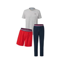 Tchibo - Pyjama-Set - Herren - Gr. L - grau