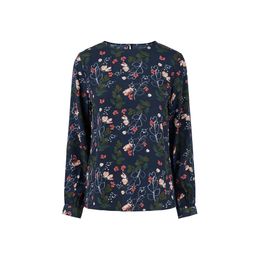 Tchibo - Bluse mit Print - Damen - Gr. 38 - dunkelblau