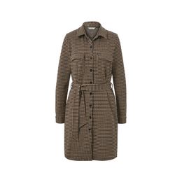 Tchibo - Sweatkleid mit Hahnentritt-Jacquard - Damen - Gr. L - schwarz/jacquard