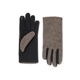 Tchibo - Handschuhe im Materialmix - Damen - Gr. 8 - schwarz/jacquard