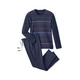 Tchibo - Pyjama - Herren - Gr. XXL - dunkelblau/gestreift