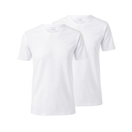 Tchibo - 2 T-Shirts mit Rundhalsausschnitt - Herren - Gr. XL - wei&szlig;