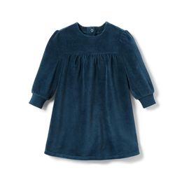 Tchibo - Baby-Nickikleid - Baby - Gr. 50/56 - dunkelblau/gepunktet