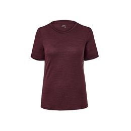 Tchibo - Funktionsshirt mit Merinowolle - Damen - Gr. XS - dunkelrot