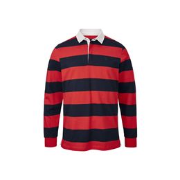 Tchibo - Langarm-Poloshirt - Herren - Gr. XXL - dunkelblau/gestreift